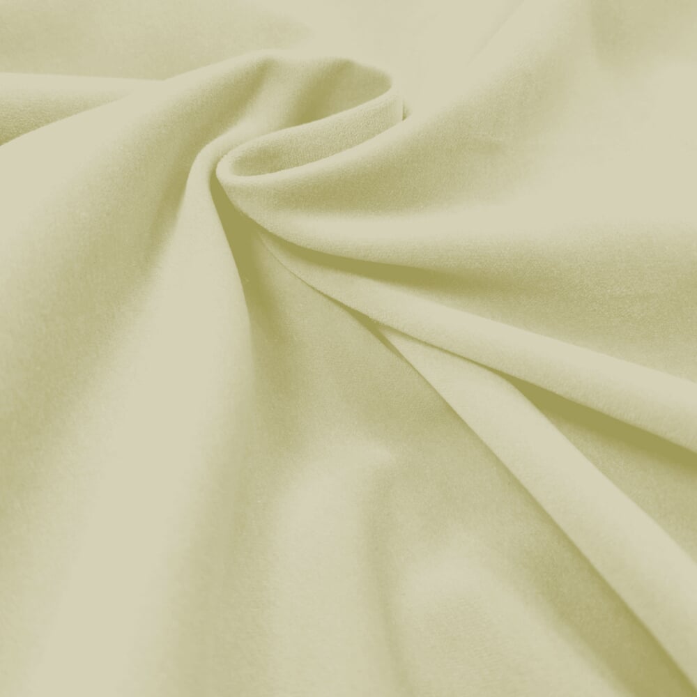 100% Cotton Velvet Ivory fabric by the metre